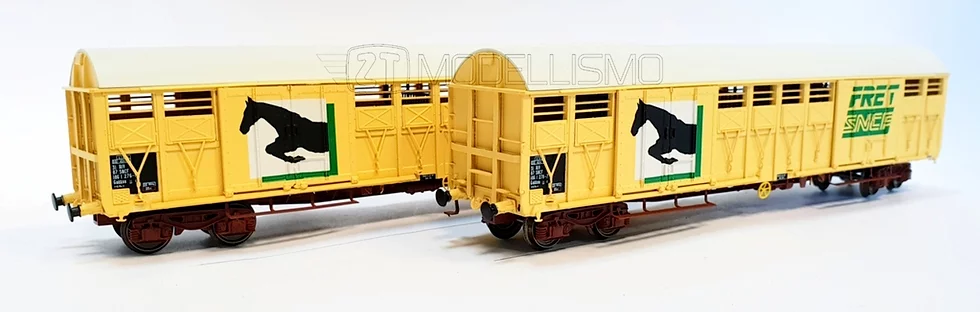 90068 - Set 2 carri Gahkkss11-6 SNCF - H0 - esclusiva per Pi.R.A.T.A ...