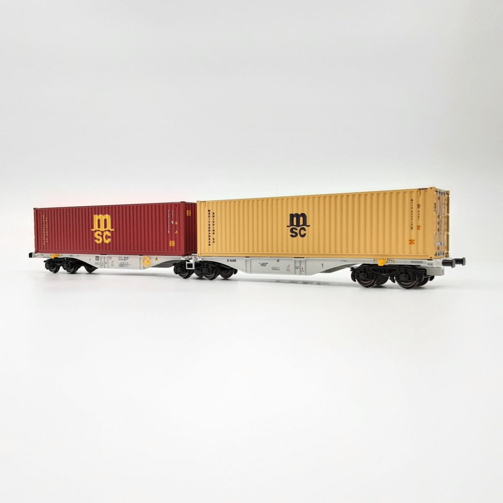 ACME 40363 - carro intermodale tipo Sggrs80' AAE con 2 container MSC da ...